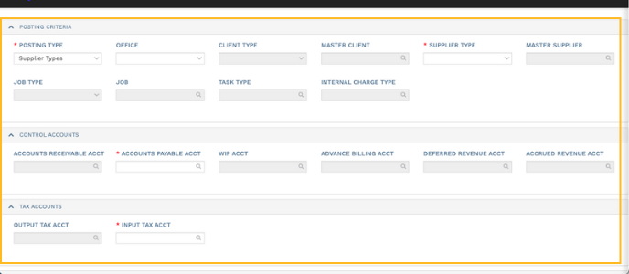 How to create a GL posting for a Supplier Type